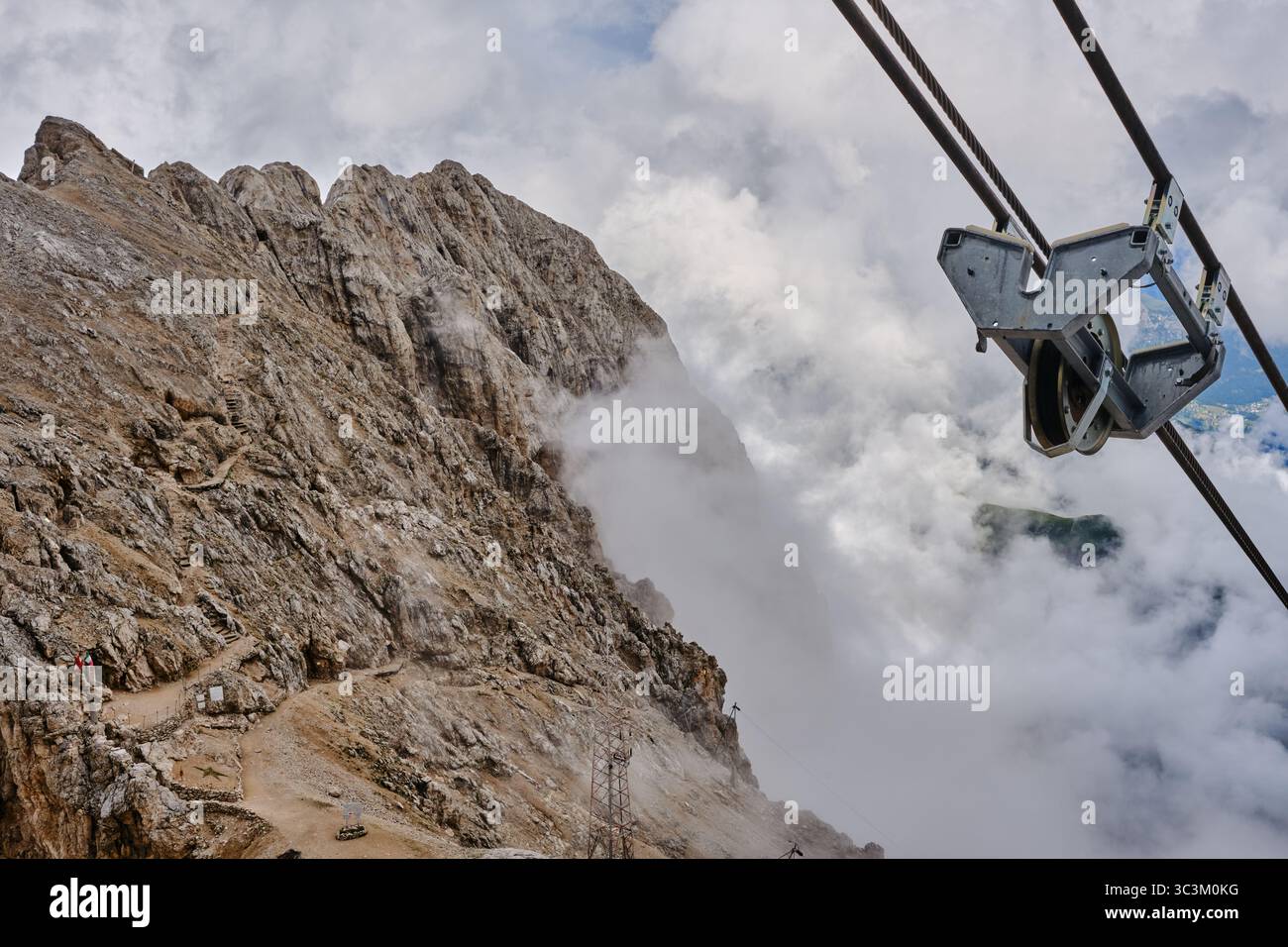 The ending of Ferrata Brigata Cadore starting in the Austrian soldiers ...