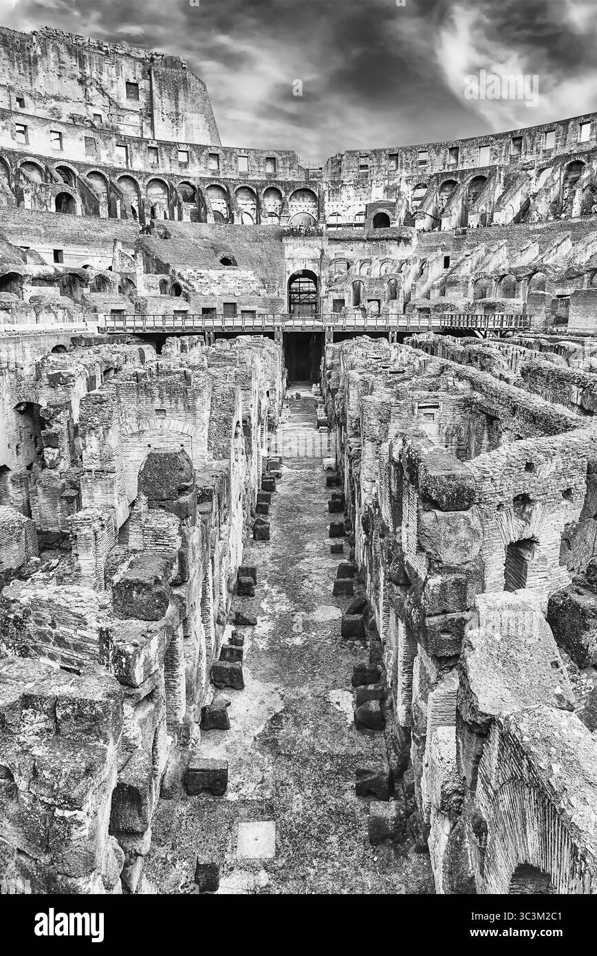 ROME - APRIL 2: Interior of the Flavian Amphitheatre, aka Colosseum ...