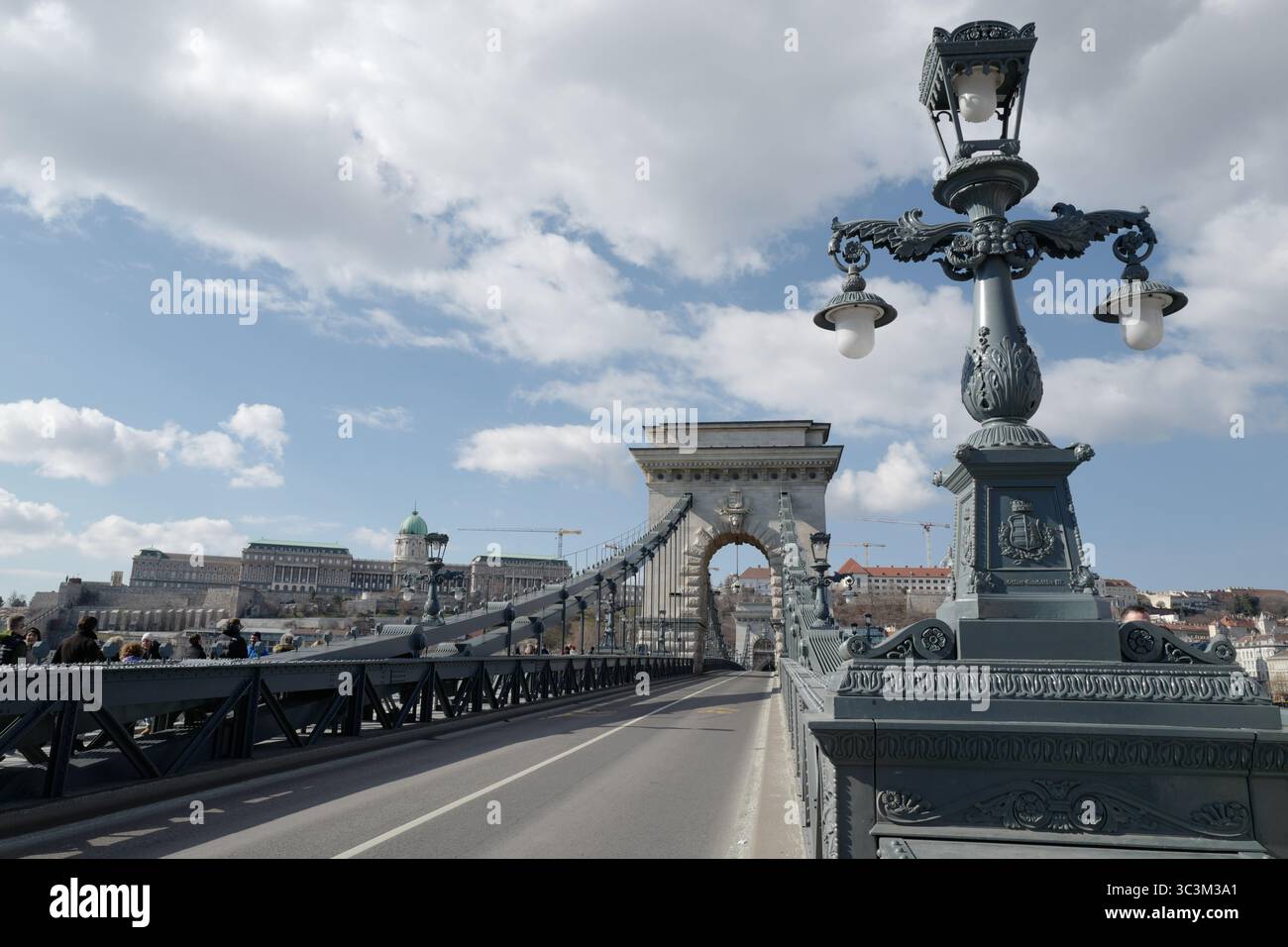Budapest Hungary cathedral parliament castle Danube river bridges ...