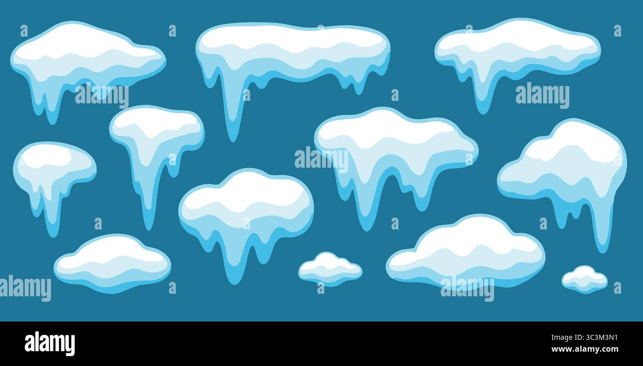Drop melting snow on Stock Vector Images - Alamy