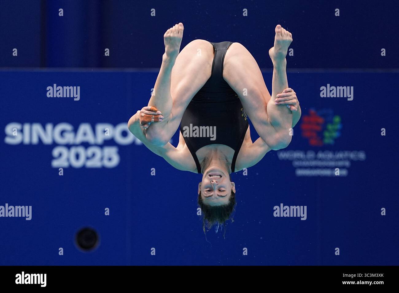 Maddison Keeney of Australia competes in the women's 1m springboard ...
