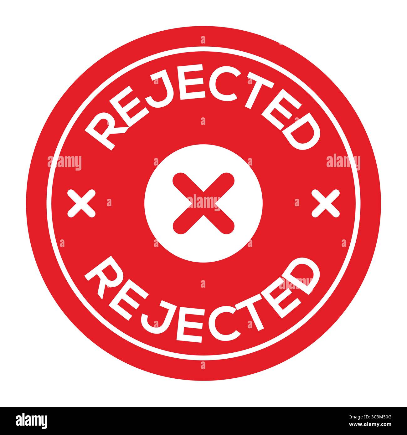 Rejected status Stock Vector Images - Alamy