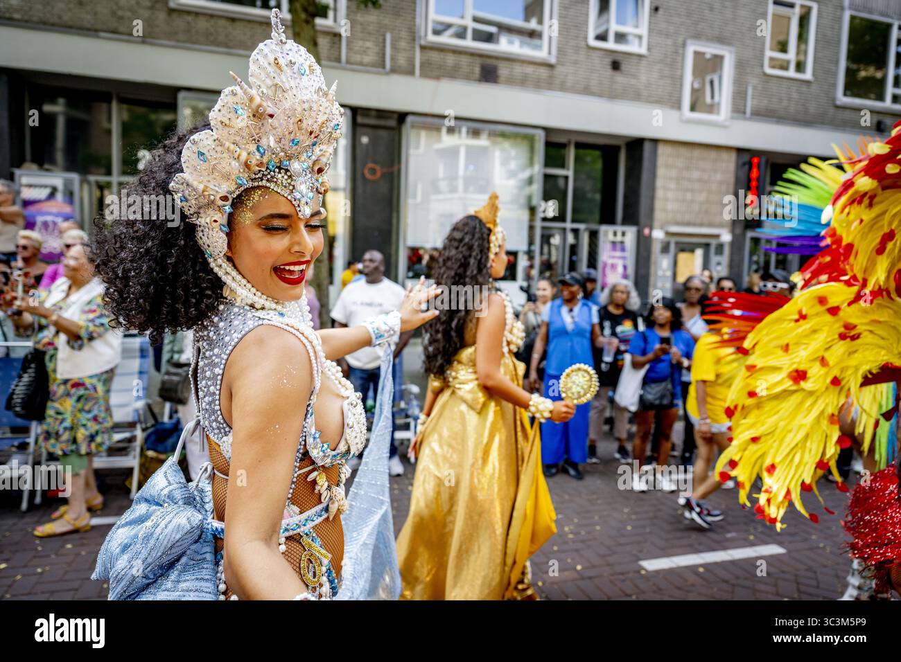 ROTTERDAM - Participants of the street parade of Rotterdam Unlimited ...