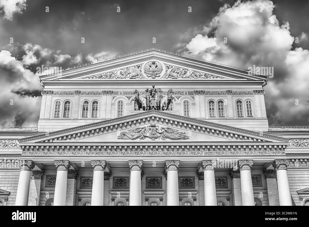 Bolshoi theatre in moscow square Black and White Stock Photos & Images - Alamy