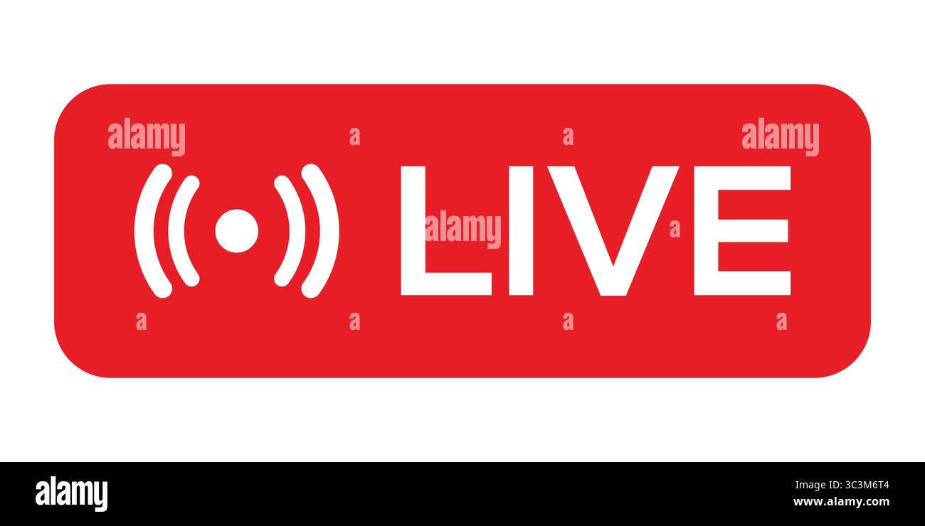 Live stream icon play Stock Vector Images - Alamy
