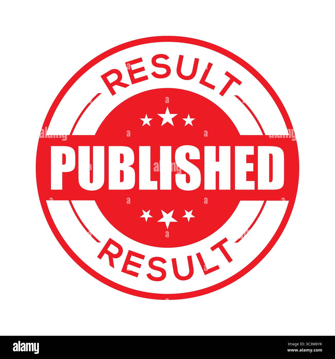 Result published stamp hi-res stock photography and images - Alamy