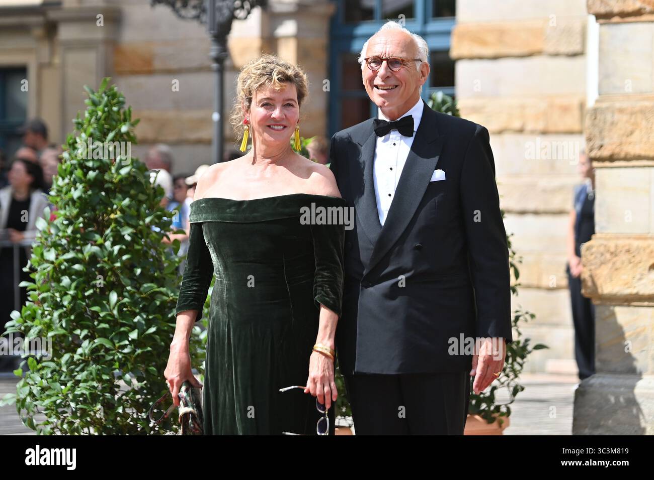 Margarita Broich with her partner Dirk Schmalenbach. Opening of the ...