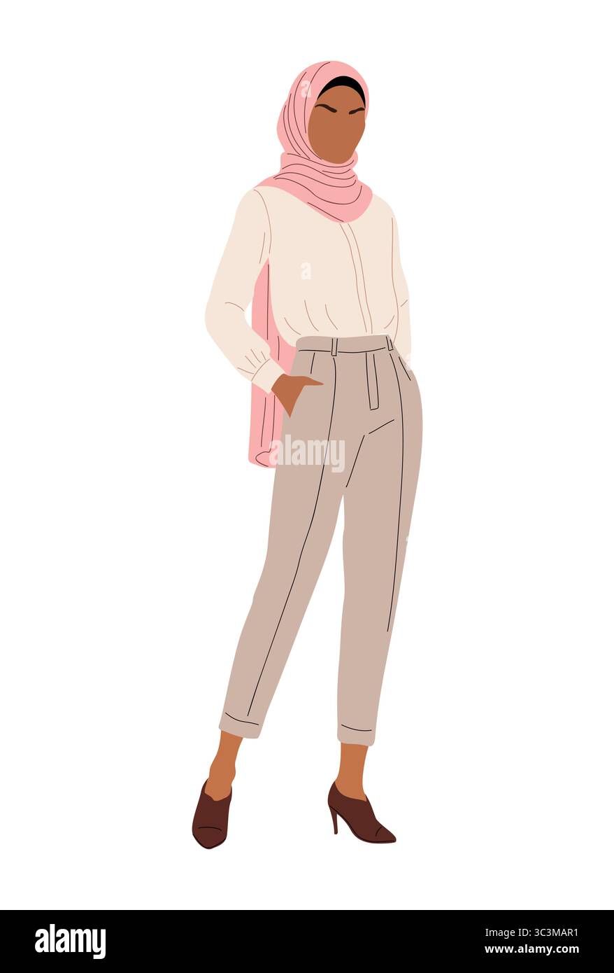 Professional confident muslim business Stock Vector Images - Alamy