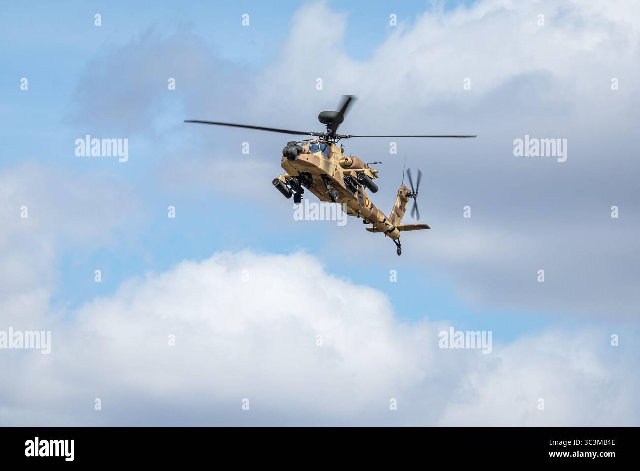 Qatar Emiri Air Force - AH-64E Apache Guardian, arriving at the 2025 ...