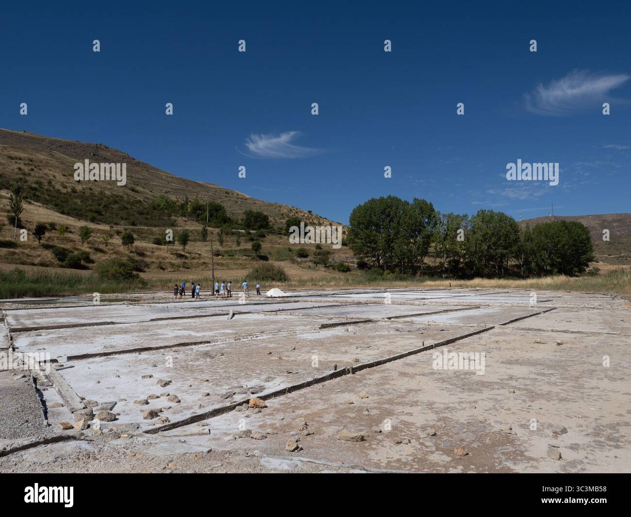 Salinas de Medinaceli, Spain. 26th July, 2025. View of the salt ...