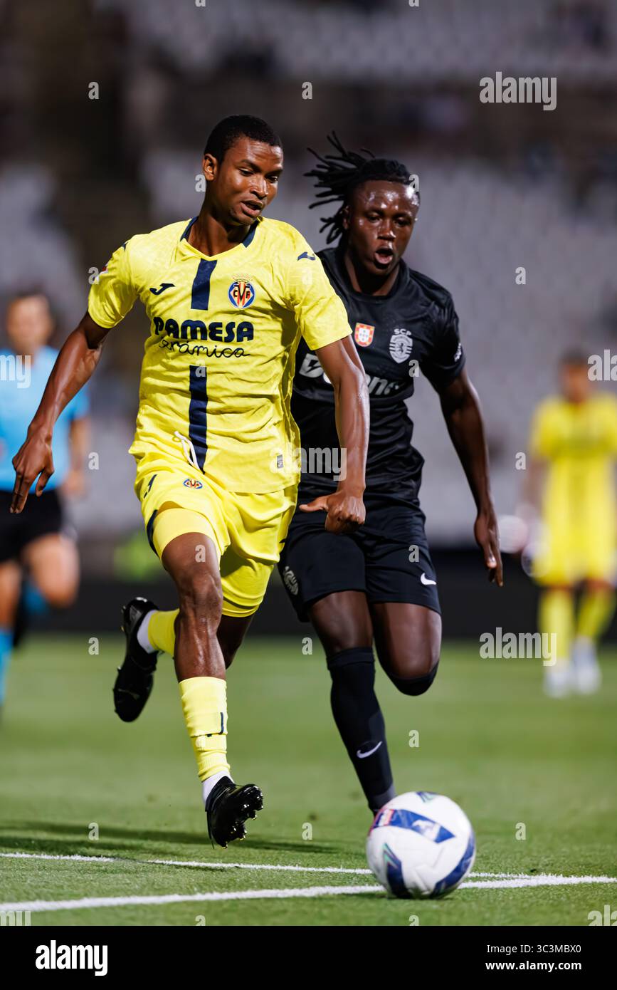 Mahamoud Barry Seen During Trofeu De Cinco Violinos Game Between Teams