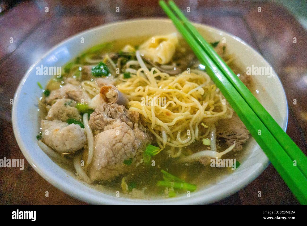 Hu tieu in An Thoi, Phu Quoc. The noodles are chewy, the broth is sweet ...