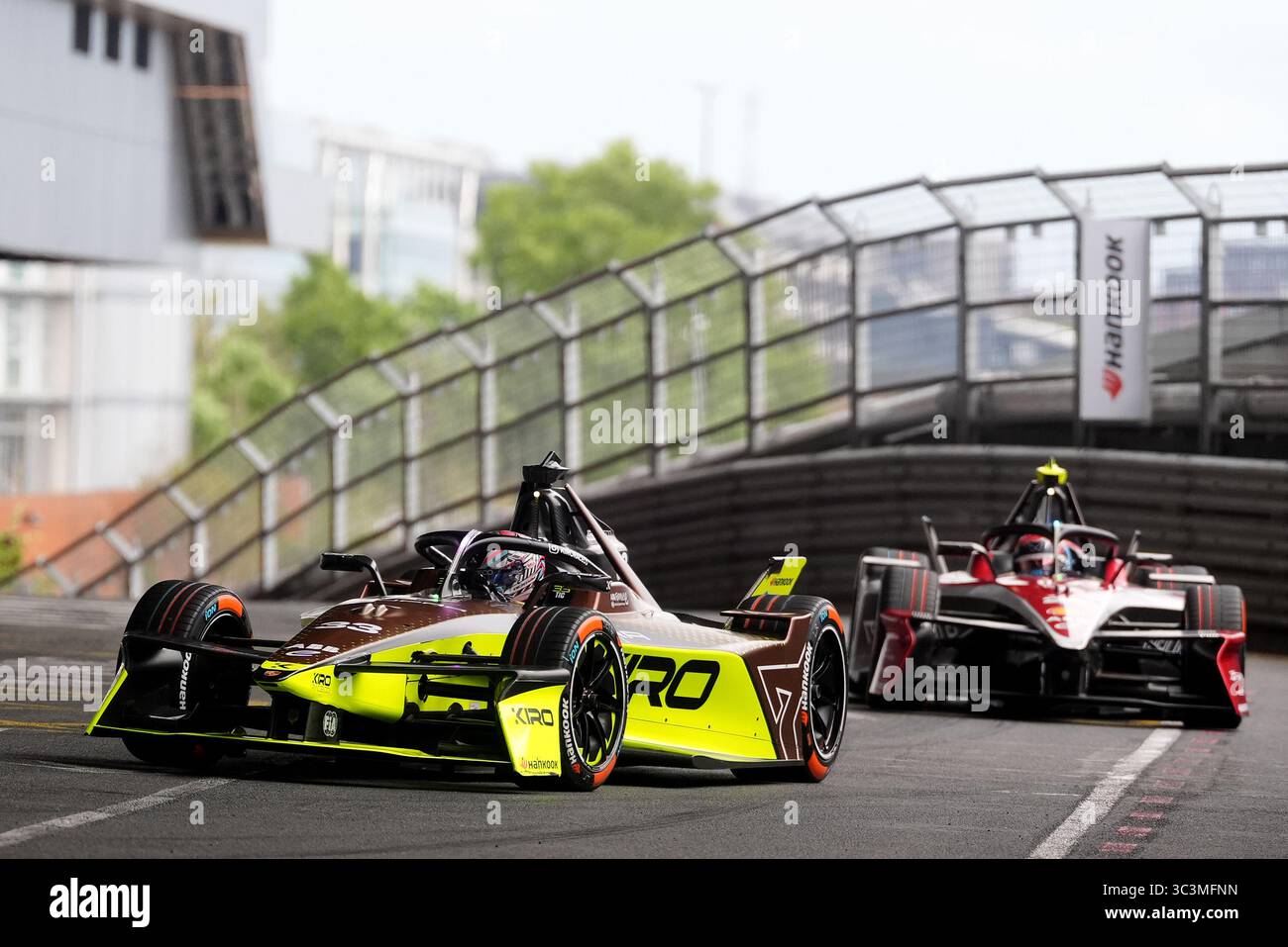Dan Ticktum (left) in the Cupra Kiro during a qualifying session for ...