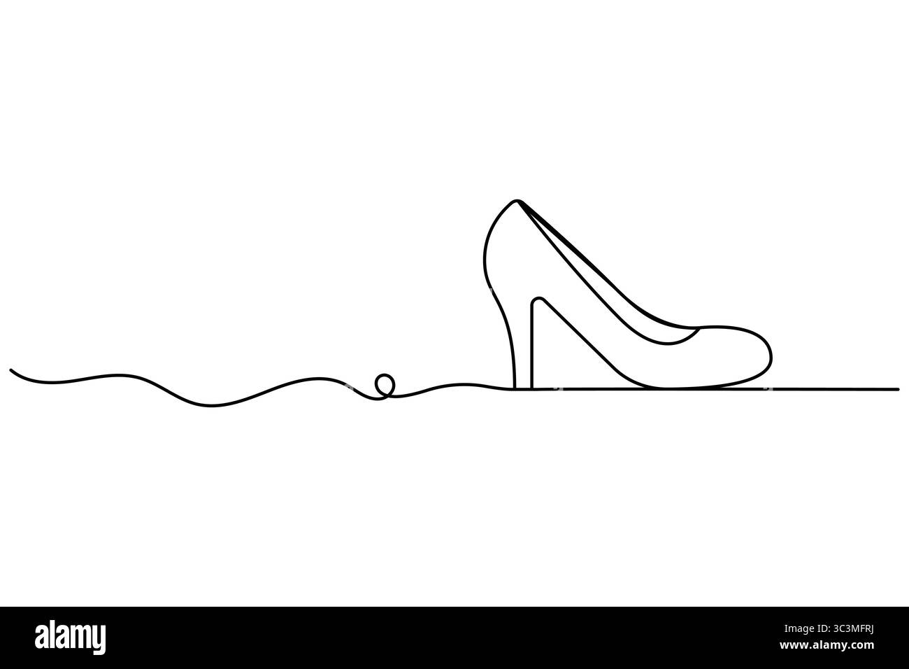 Simple linear illustration young Black and White Stock Photos & Images ...