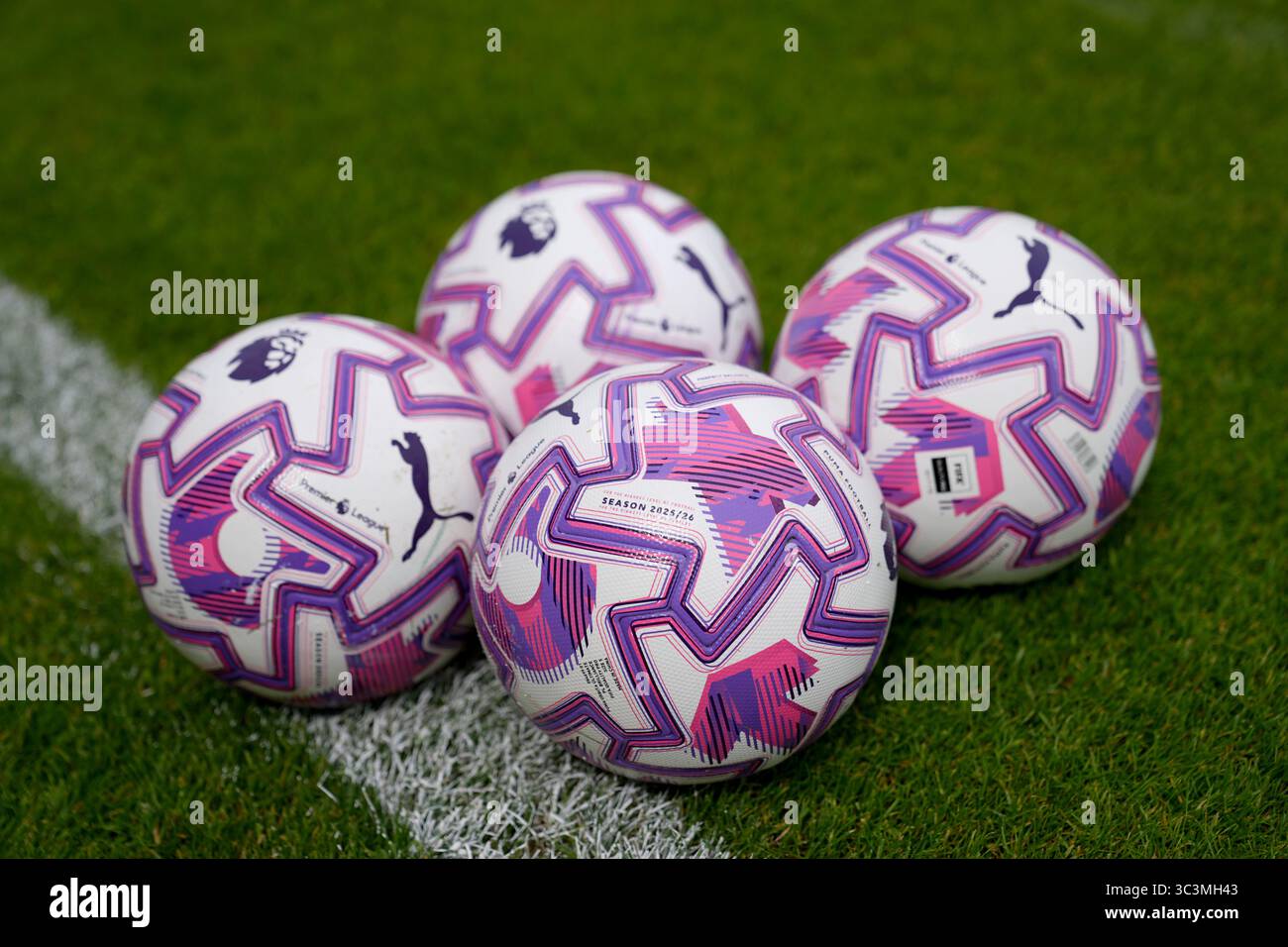 A close up of a Premier League Season 2025-26 match balls during the ...