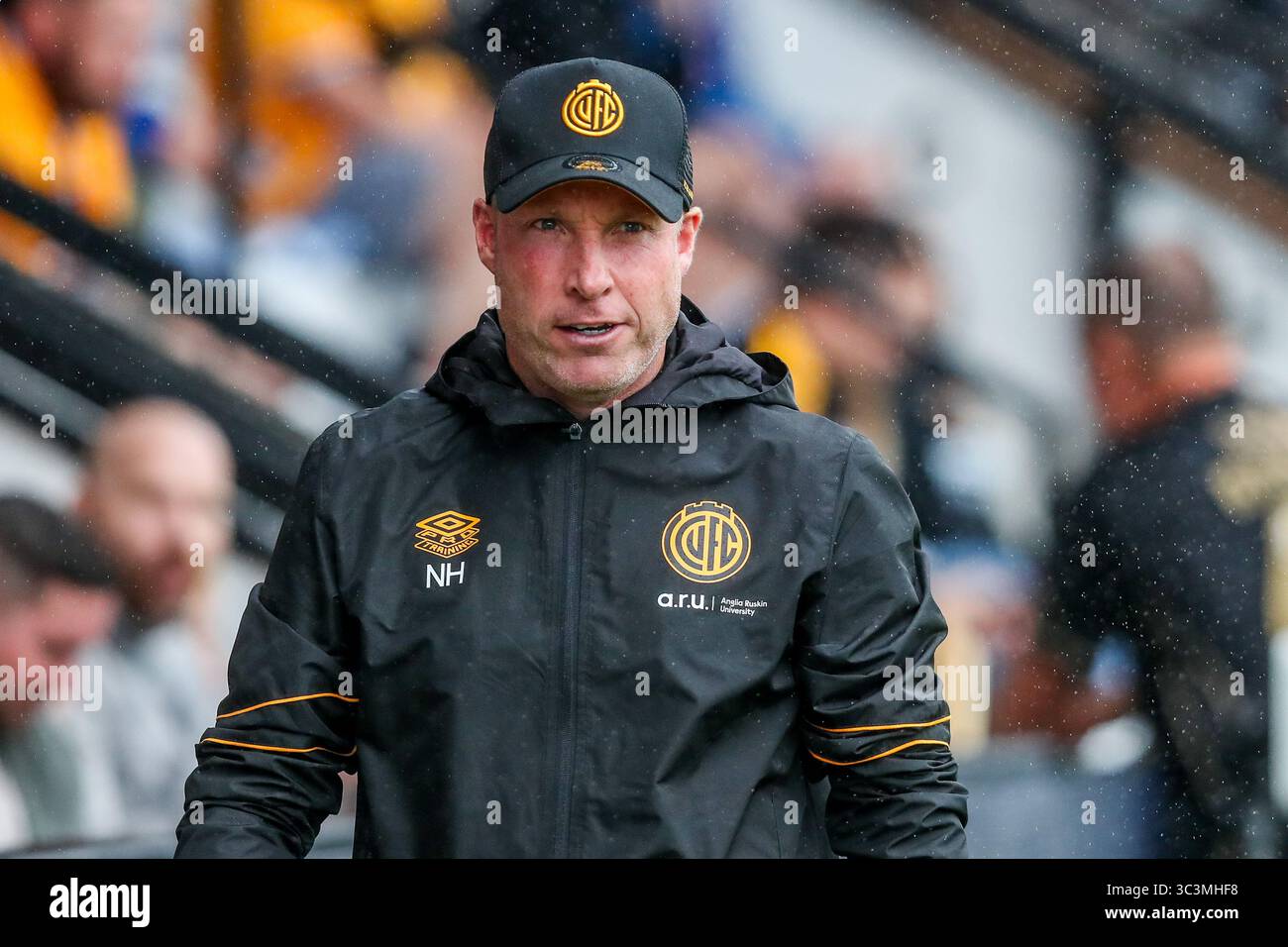 Neil Harris of Cambridge United looks on prior to the Pre-season ...