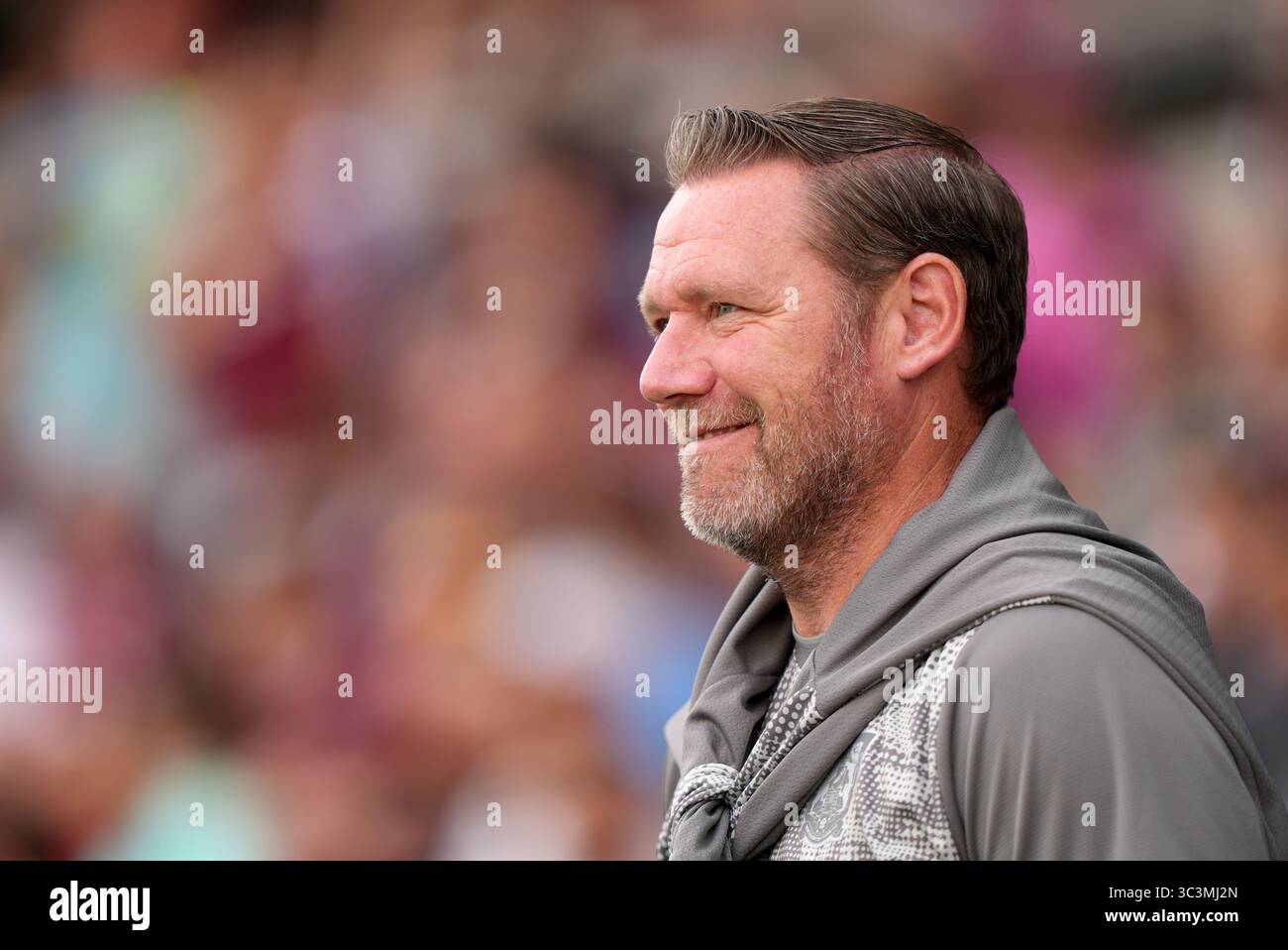 Northampton Town manager Kevin Nolan during the pre-season friendly ...
