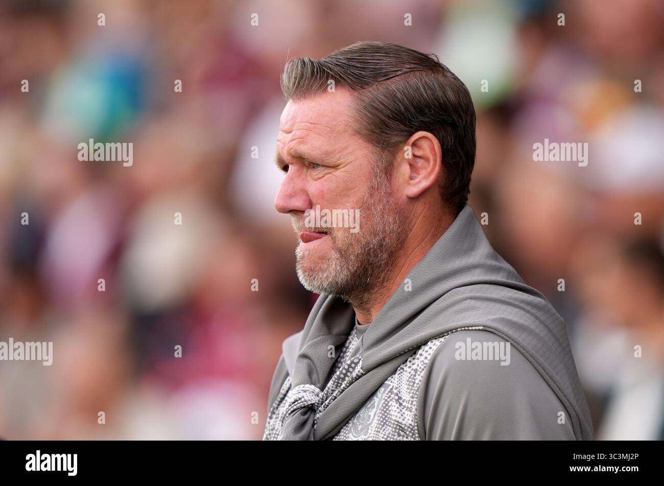 Northampton Town manager Kevin Nolan during the pre-season friendly ...