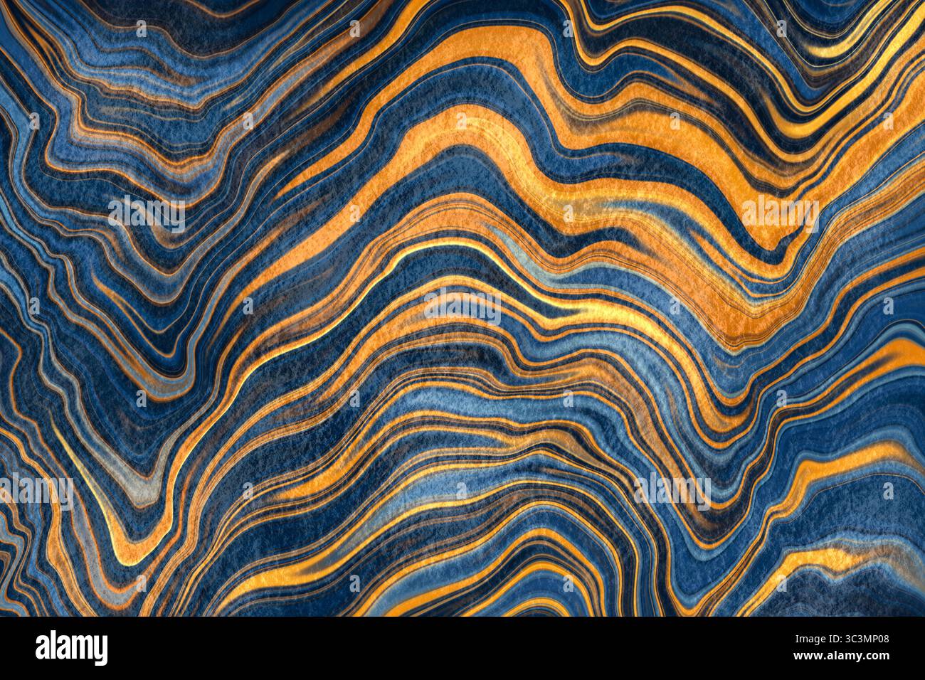 Flowing golden wave patterns create hi-res stock photography and images ...