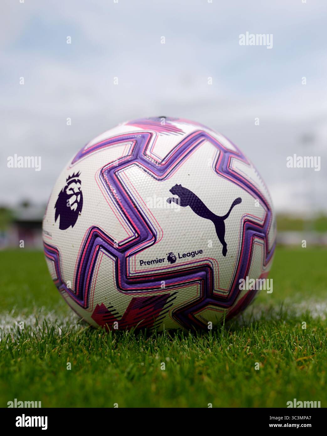 A close up of a Premier League Season 2025-26 match ball during the ...