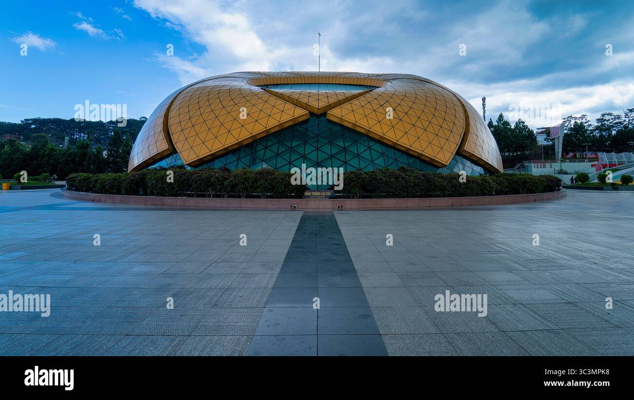 Cuc Quy Building at Lam Vien Square. Wild daisies are the symbol of Da ...