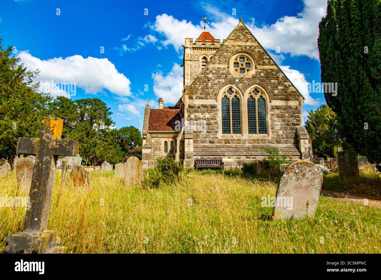 The beautiful St Giles Church in Shipbourne, near Tonbridge in Kent ...
