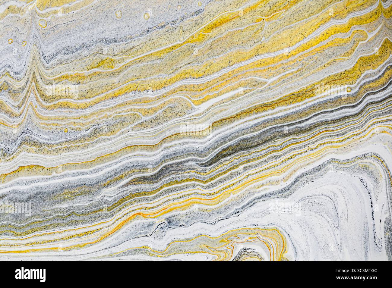 Abstract image showcasing a mesmerizing blend of yellow and gray tones ...