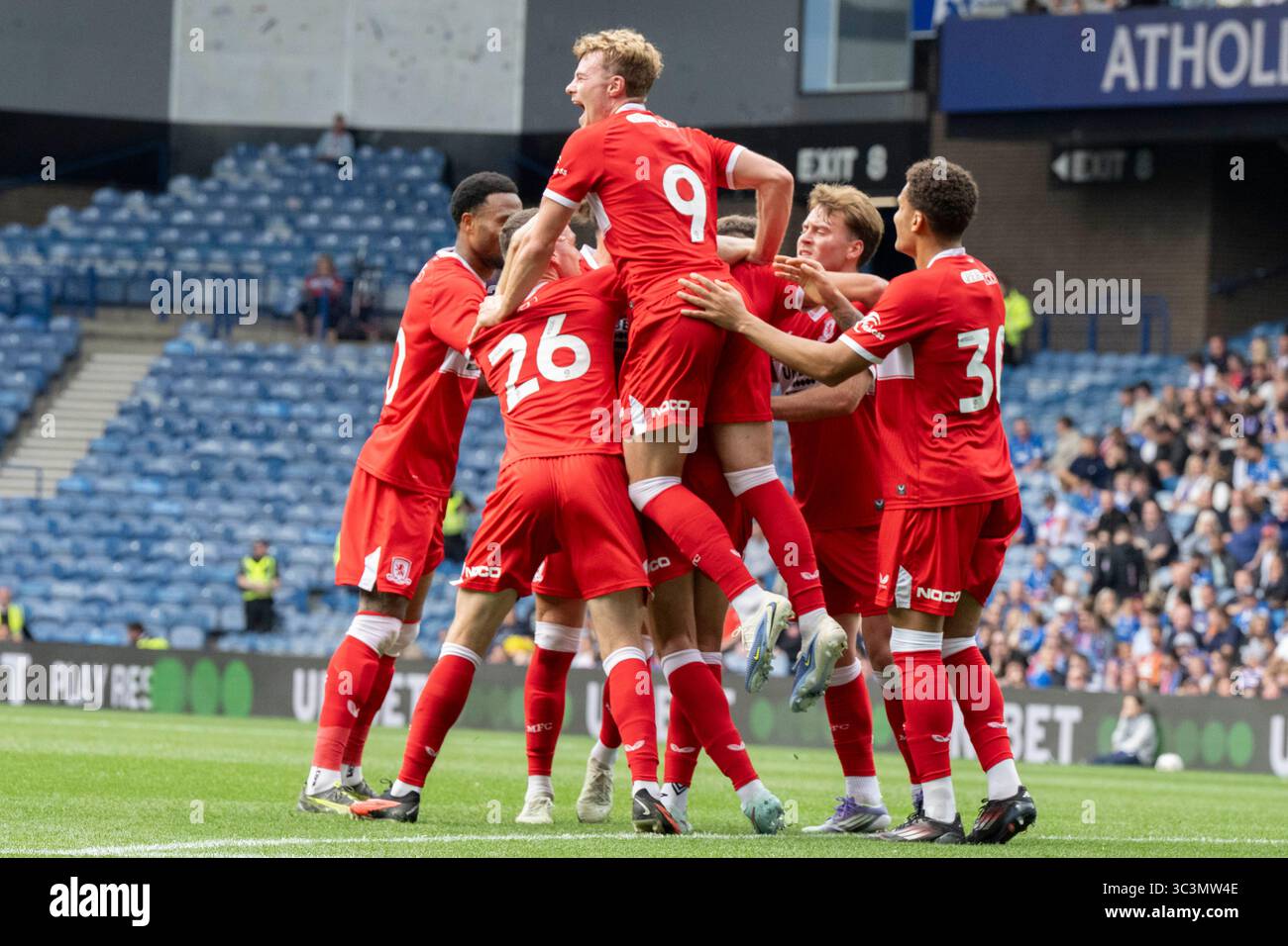 Middlesbrough's Dael Fry celebrates with his team mates after scoring ...