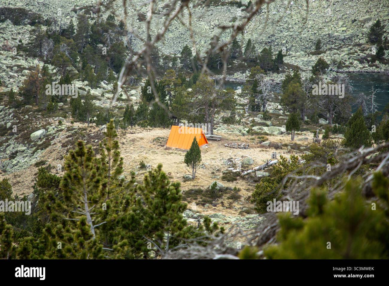 Vibrant orange frame cabin hi-res stock photography and images - Alamy