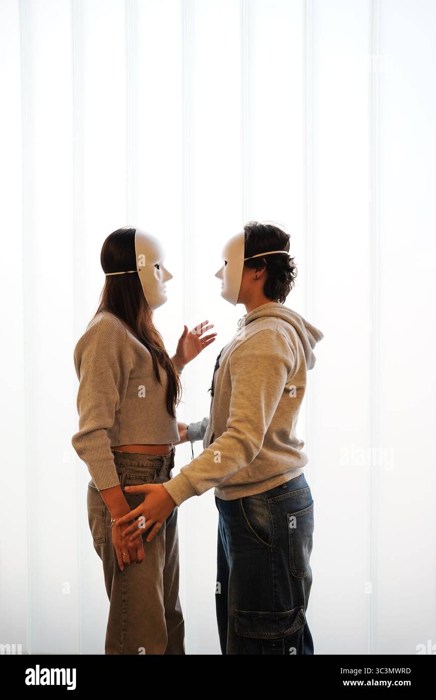 Two teenagers in drama hi-res stock photography and images - Alamy