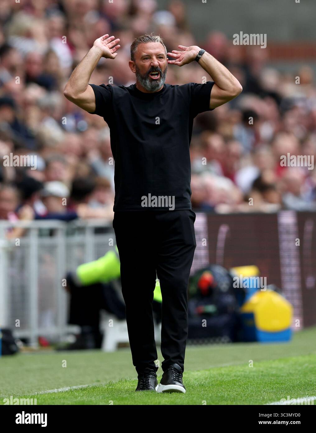 Heart of Midlothian manager Derek McInnes during the pre-season ...