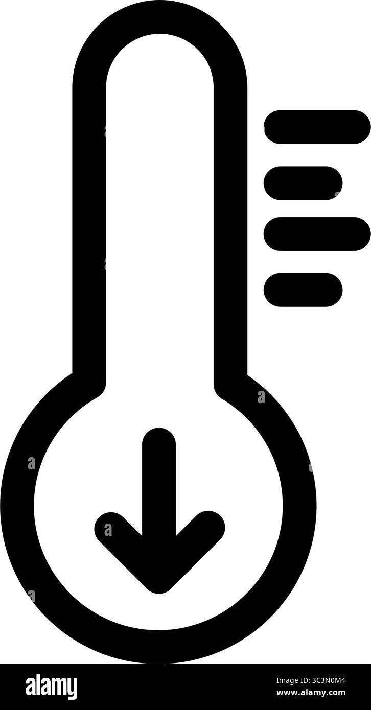 Thermometer line icons in Stock Vector Images - Alamy