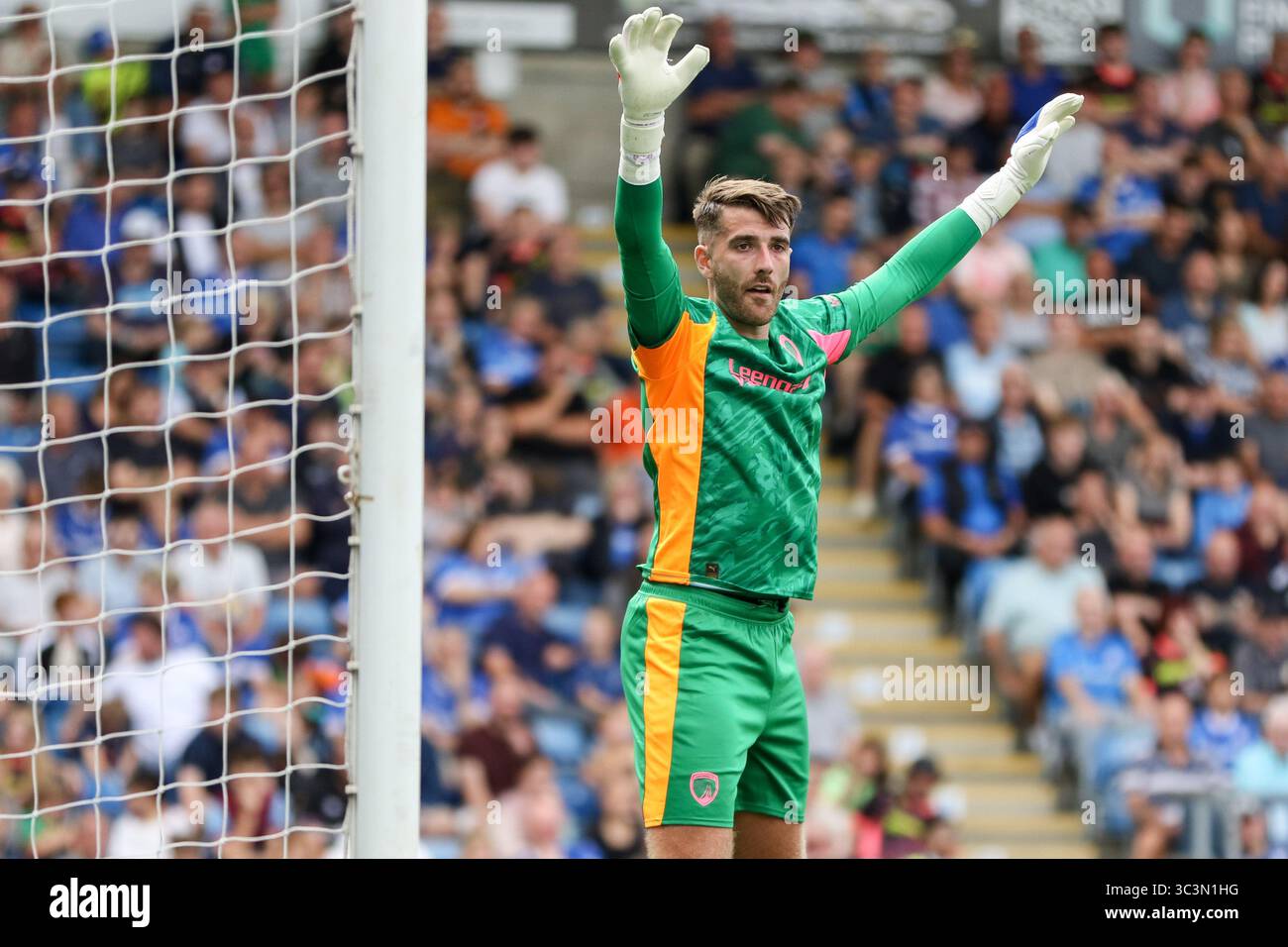 SMH Group Stadium, Chesterfield, England, July 26th 2025: Goalkeeper ...