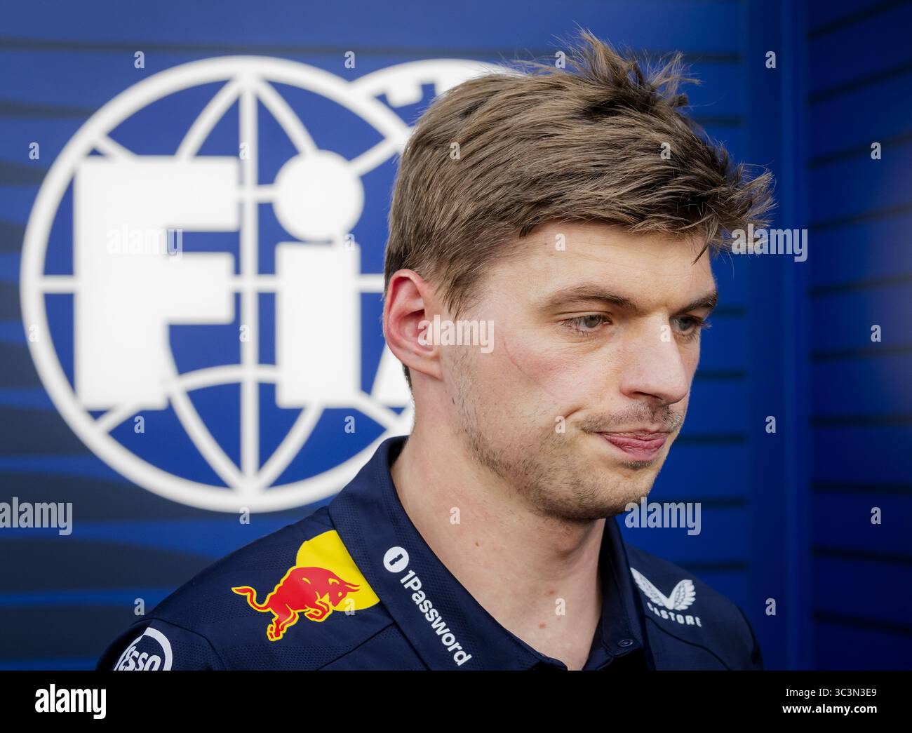 SPA - Max Verstappen (Red Bull Racing) after qualifying at the Spa ...