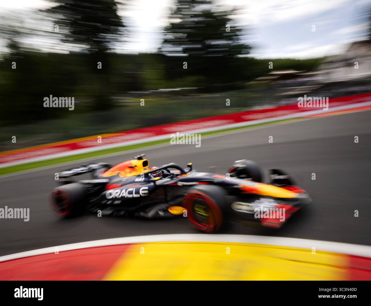 SPA - Max Verstappen (Red Bull Racing) during qualifying at the Spa-Francorchamps circuit for ...