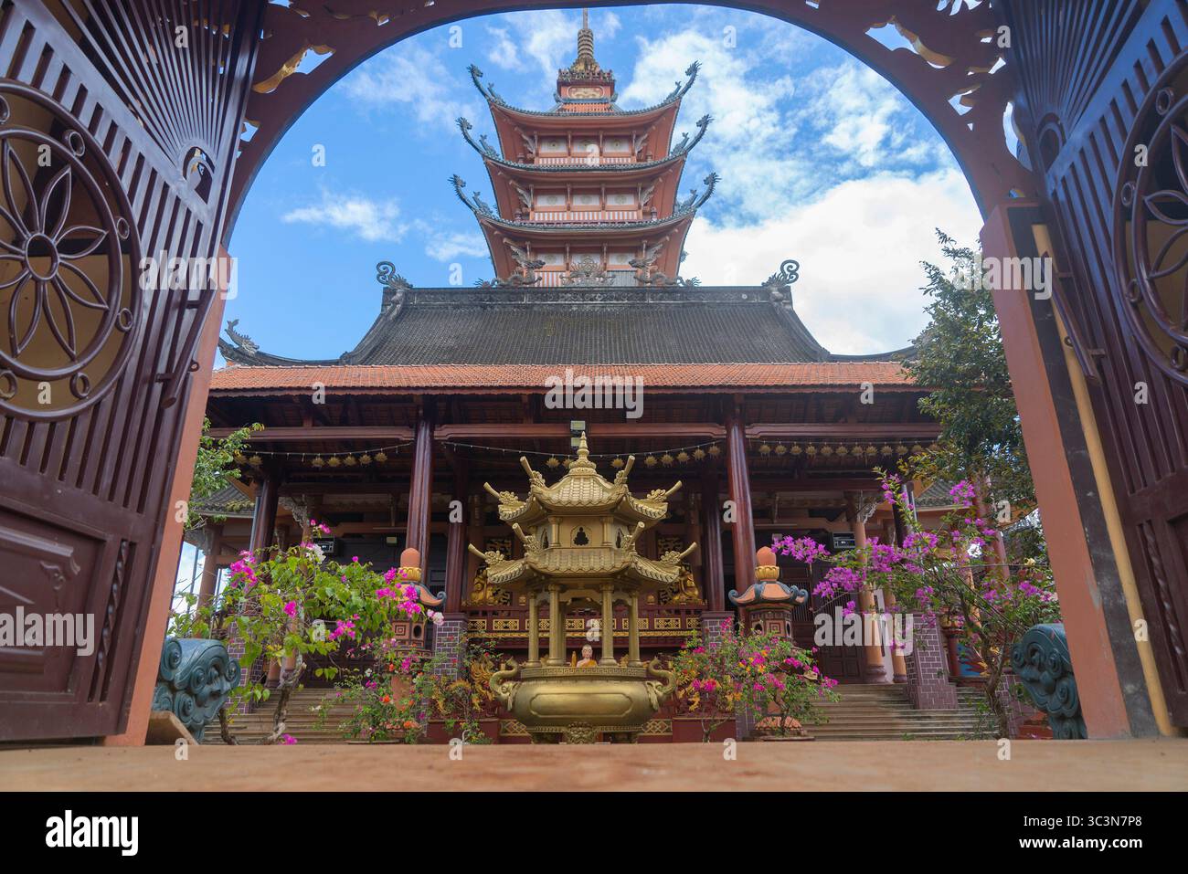 The ancient Buu Minh Pagoda in Gia Lai, Vietnam has Japanese ...