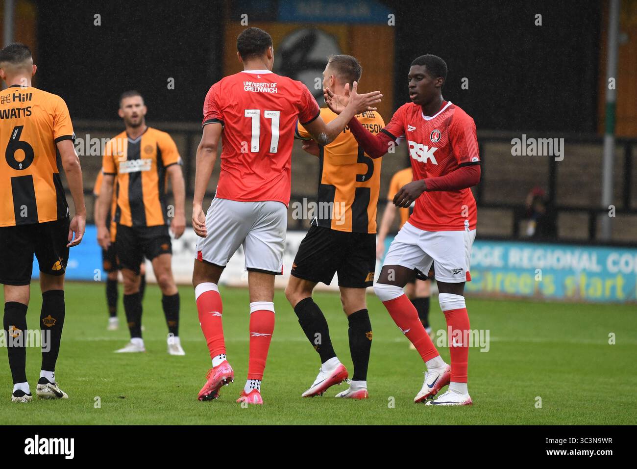 Cambridge, England. 26th Jul 2025. Miles Leaburn celebrates after ...