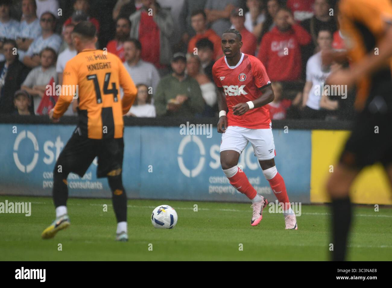 Cambridge, England. 26th Jul 2025. Amari'i Bell during the pre-season ...