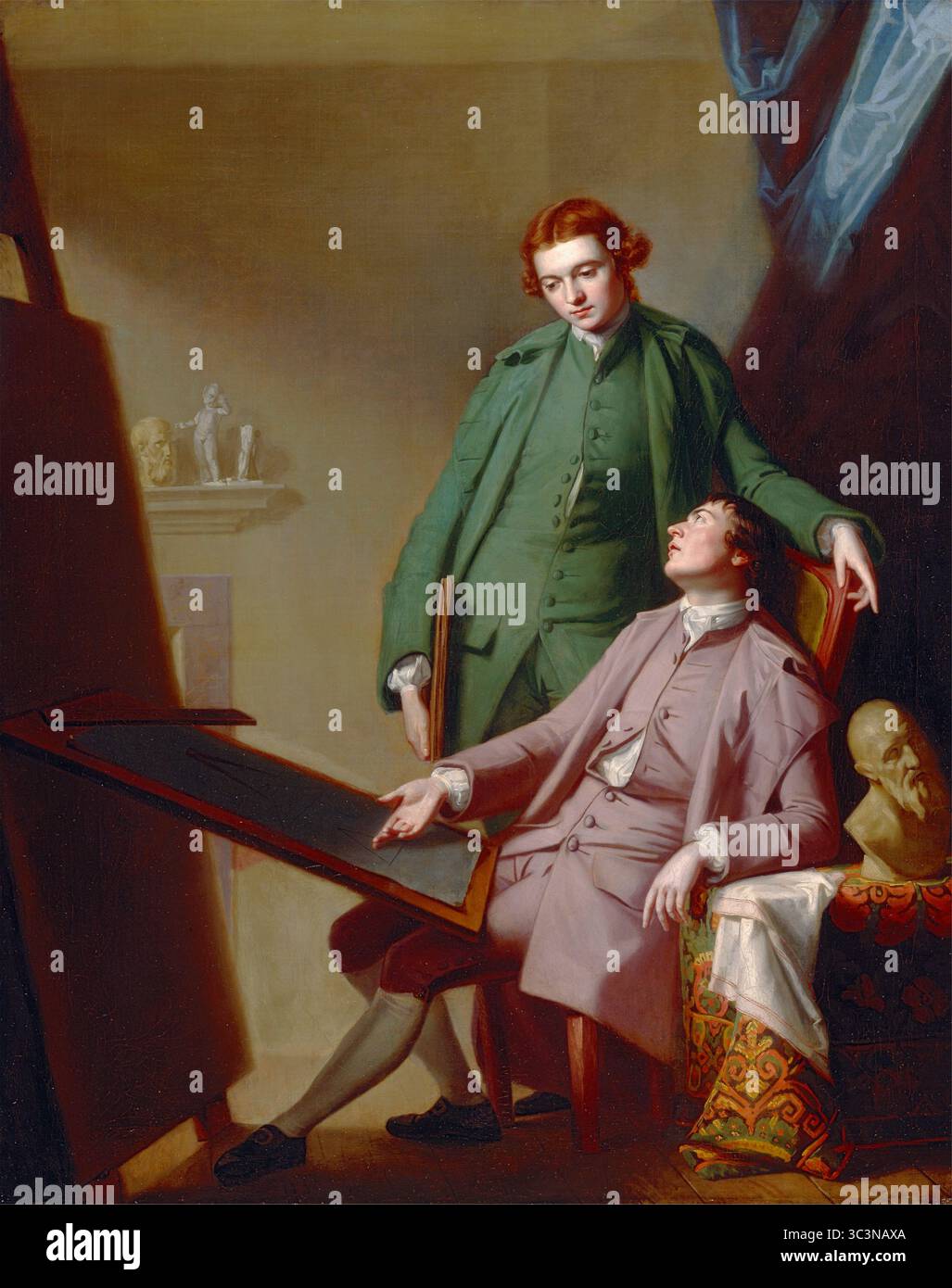 A Conversation (The Artist's Brothers Peter and James Romney). George ...