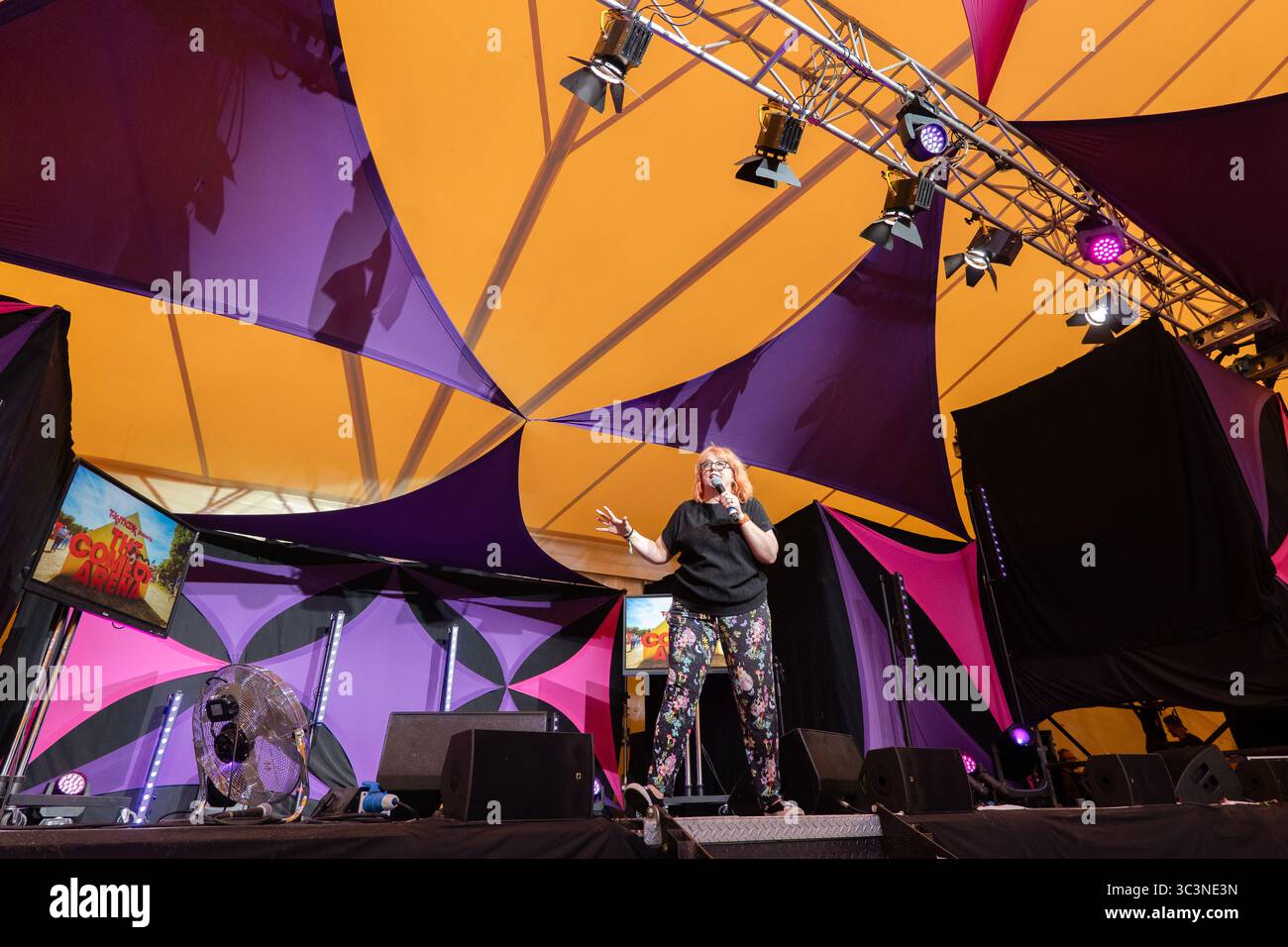Southwold, UK, 26 July, 2025. Latitude Festival 2025. Pictured left to ...