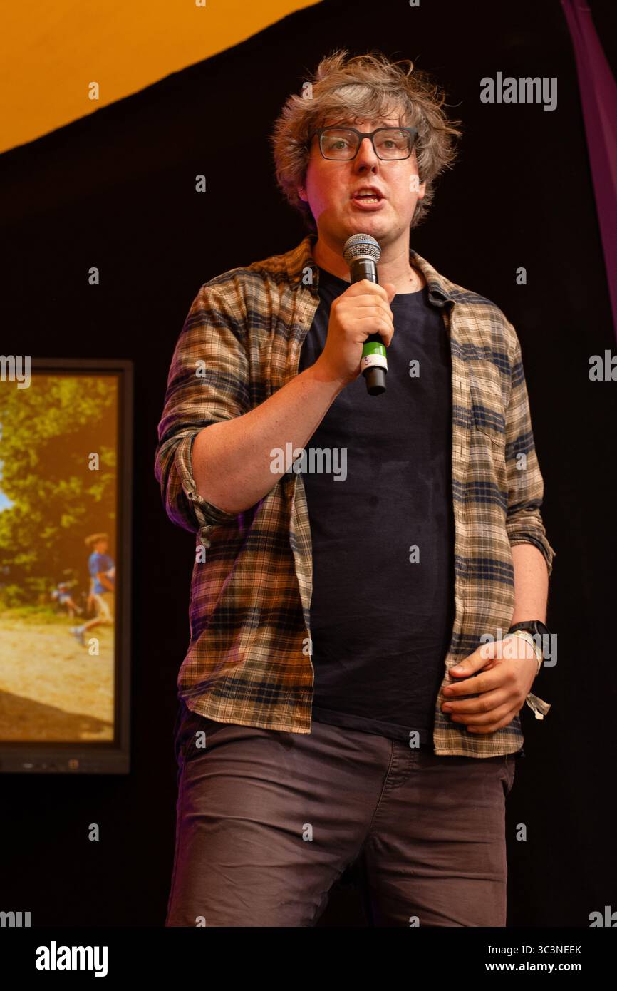 Southwold, UK, 26 July, 2025. Latitude Festival 2025. Pictured left to ...