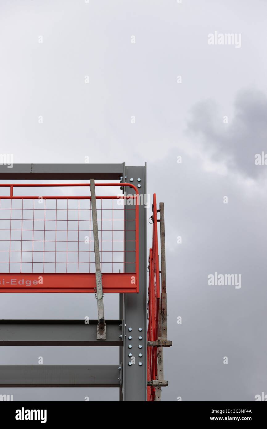 Bury market, steel skeleton frame, steel beam bolted to steel column ...