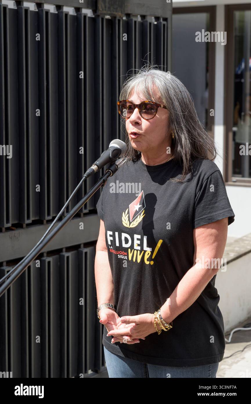 Rome, Italy. 26th July, 2025. The Cuban ambassador MIRTA GRANDA ...