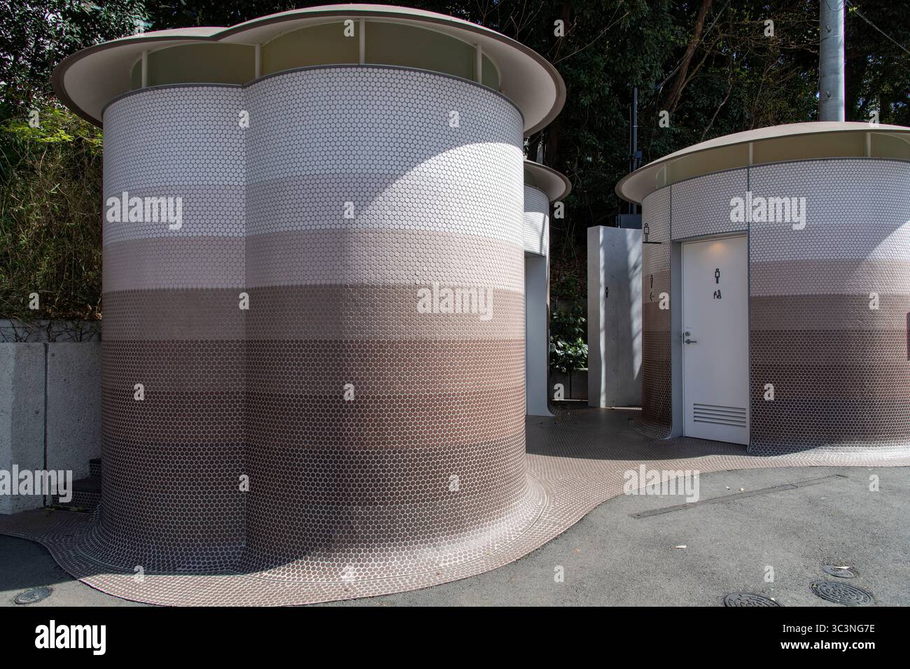 Tokyo, Japan-4 April 2025; One of seventeen the modern restrooms of The ...
