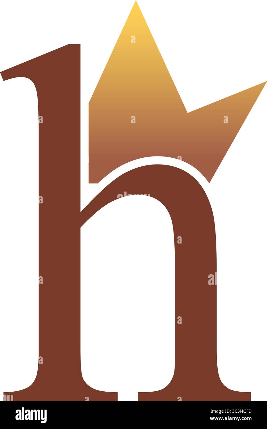 Royal H Logo with Crown Stock Vector Image & Art - Alamy
