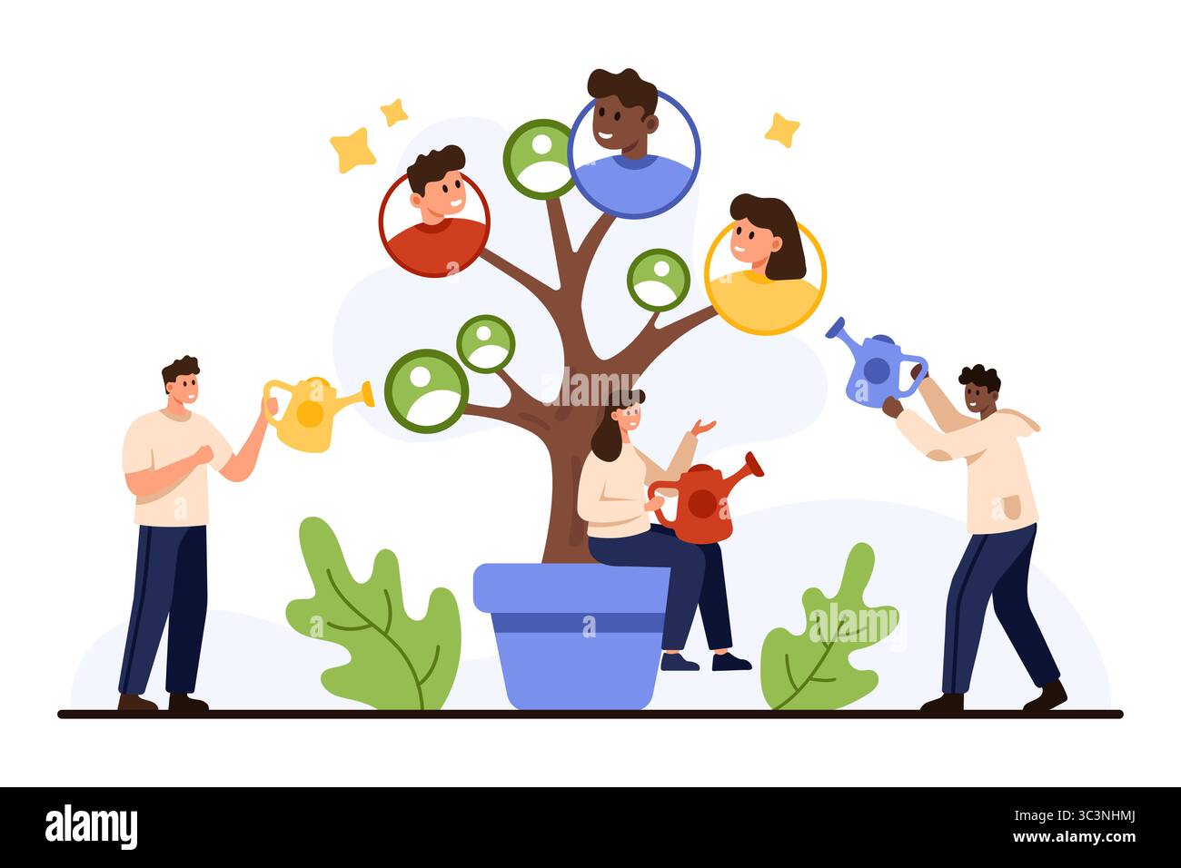 Vibrant interaction Cut Out Stock Images & Pictures - Alamy