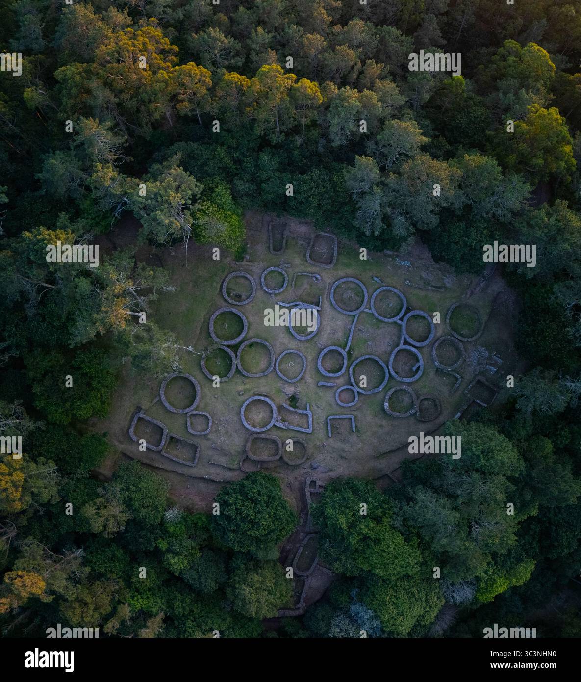 "A Cibdá de Borneiro", Celtic fort from the 6th century BC, in the ...