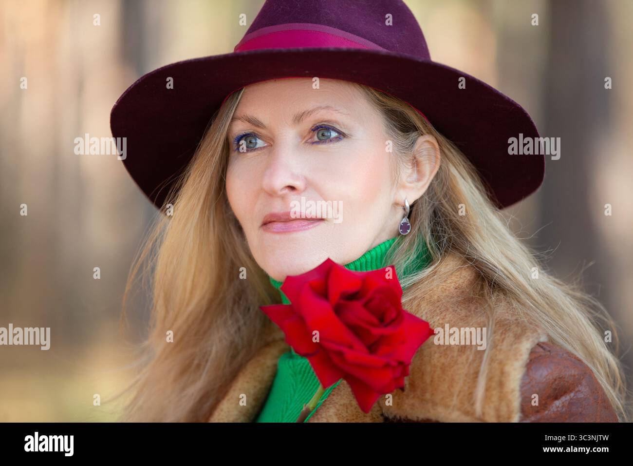 Woman poses emotional expression hi-res stock photography and images ...