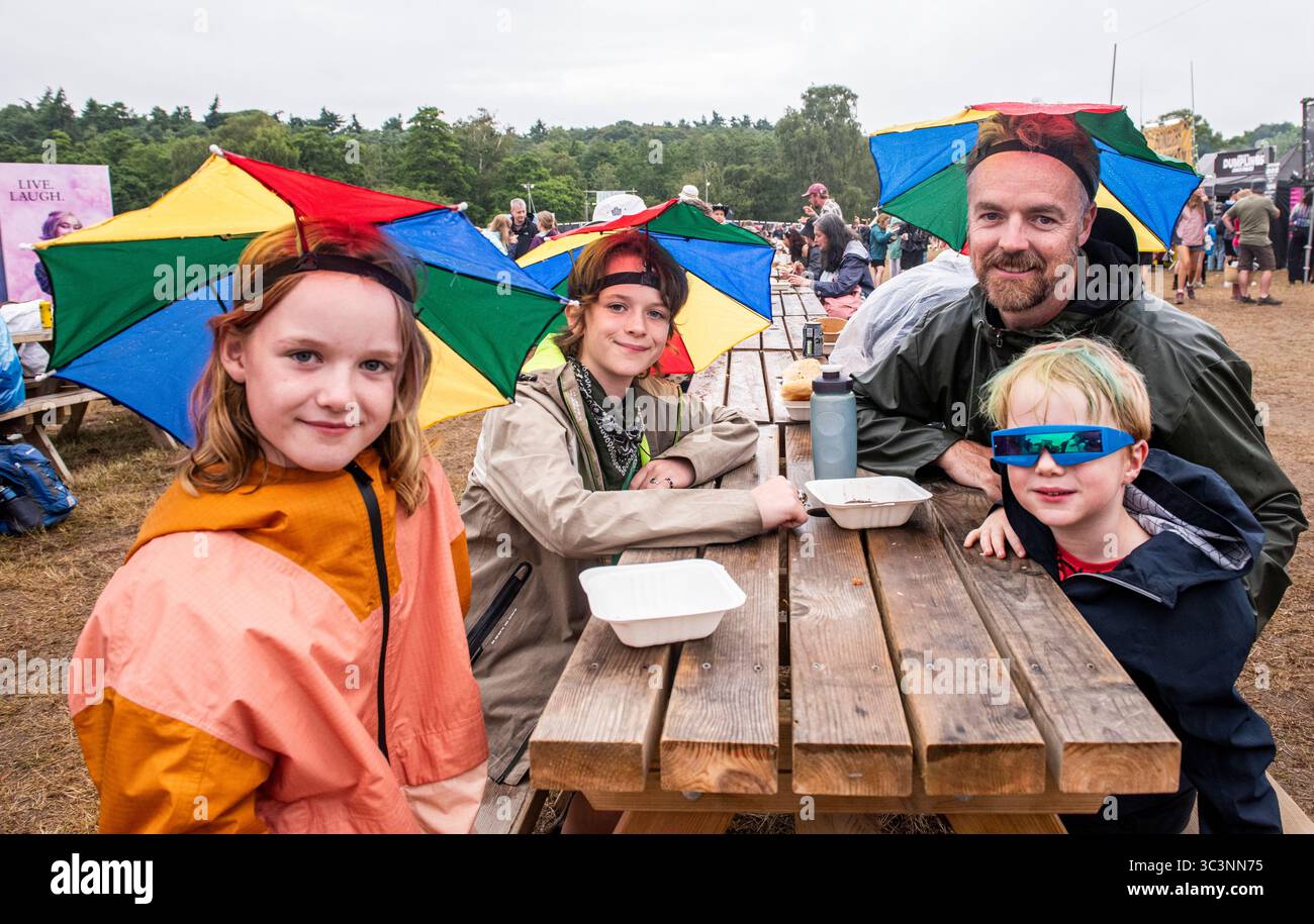 Henham Park, Suffolk, UK. 26th July, 2025. Festiva goers had a mix of ...