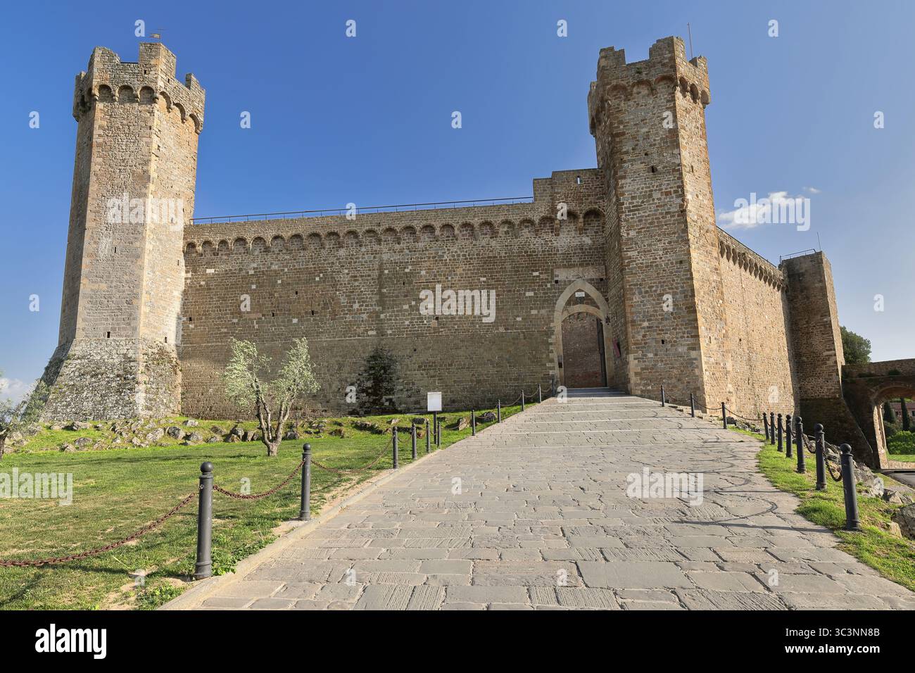 136 North-facing stretch of walls and gate of the local Fortezza ...